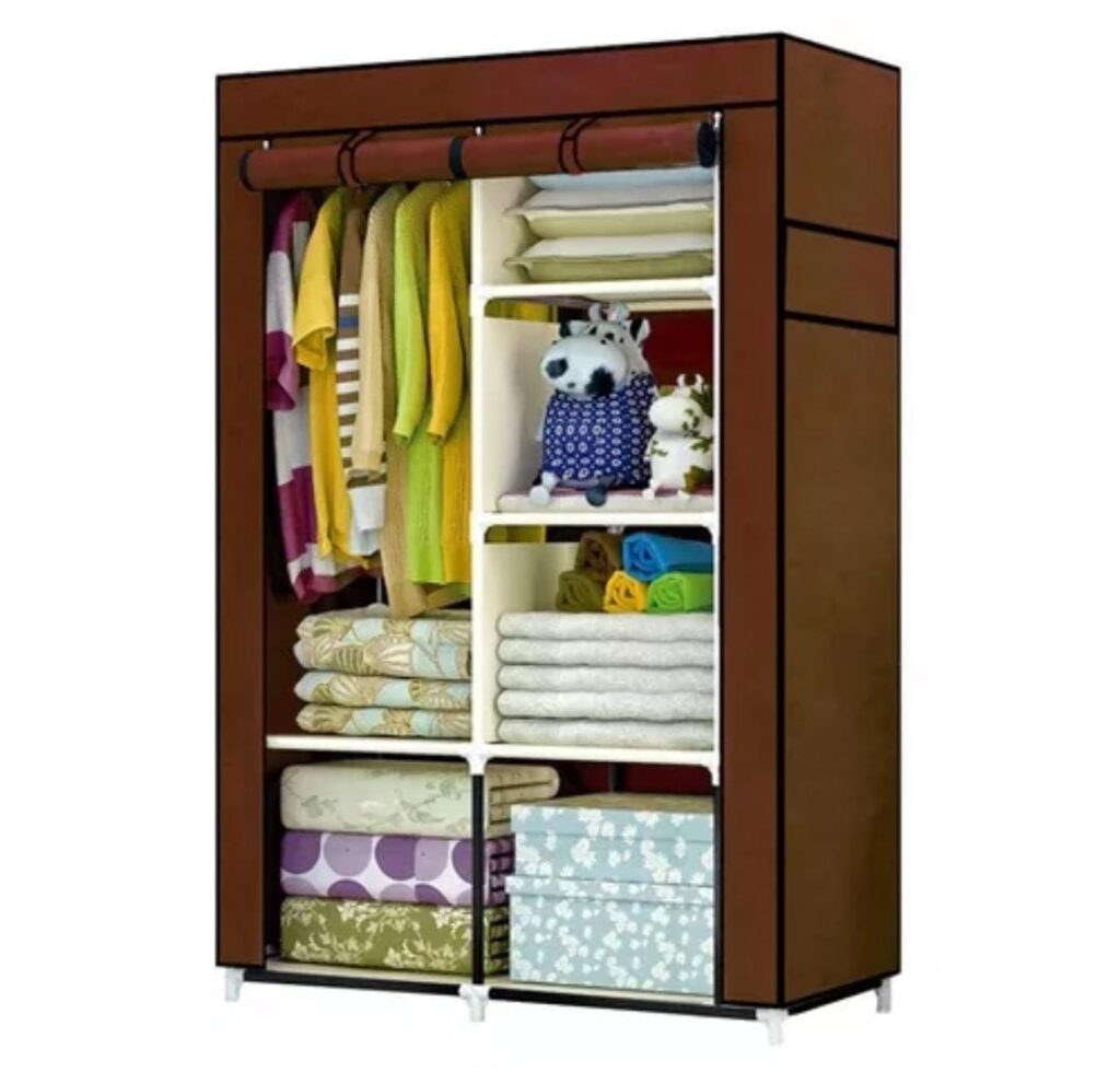 Closet Armario Doble Desarmable Con Forro 3 Espacios - Mundo ...